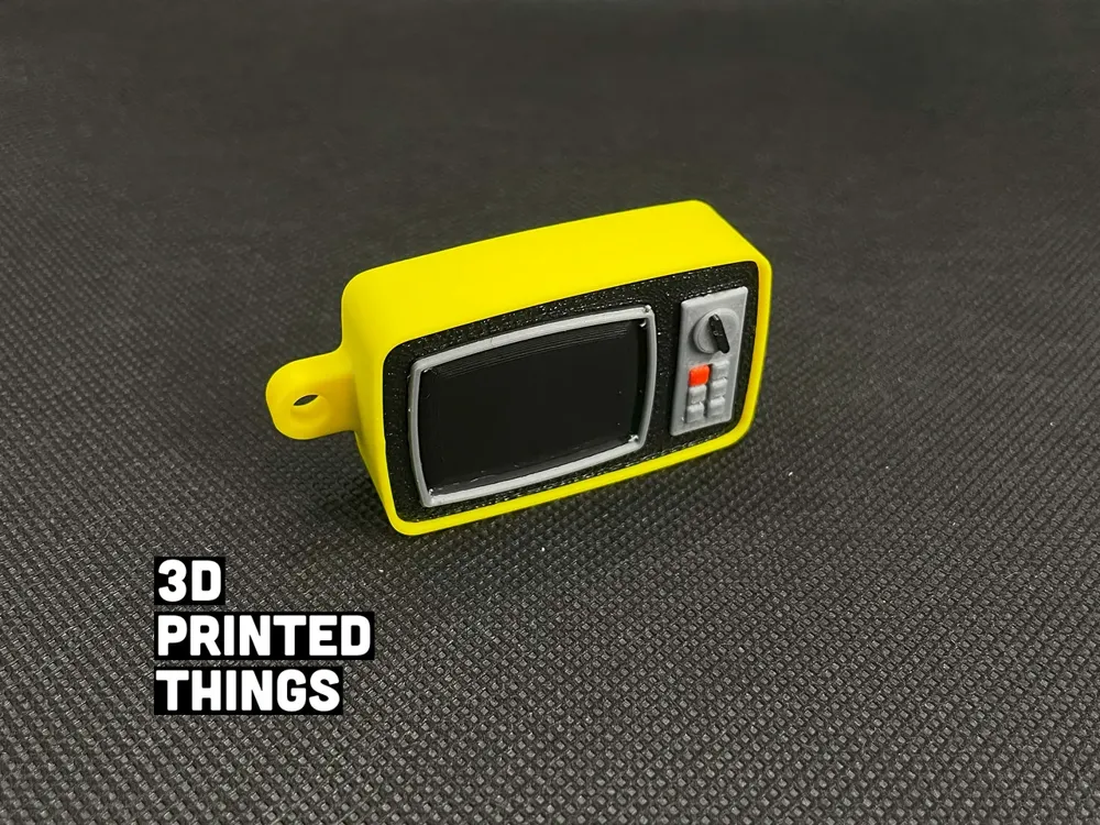 Tv Keychain by 3dpthings - MakerWorld