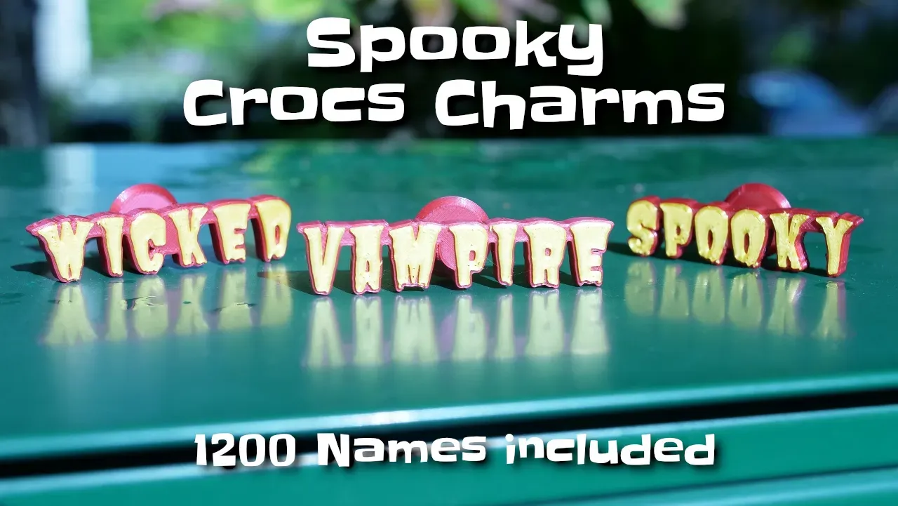 Crocs name charms - customizable jibbitz! - Free 3D Print Model ...