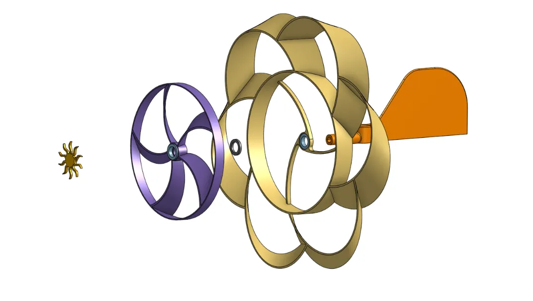 Counter Rotating Windmill with Bearing - Free 3D Print Model - MakerWorld