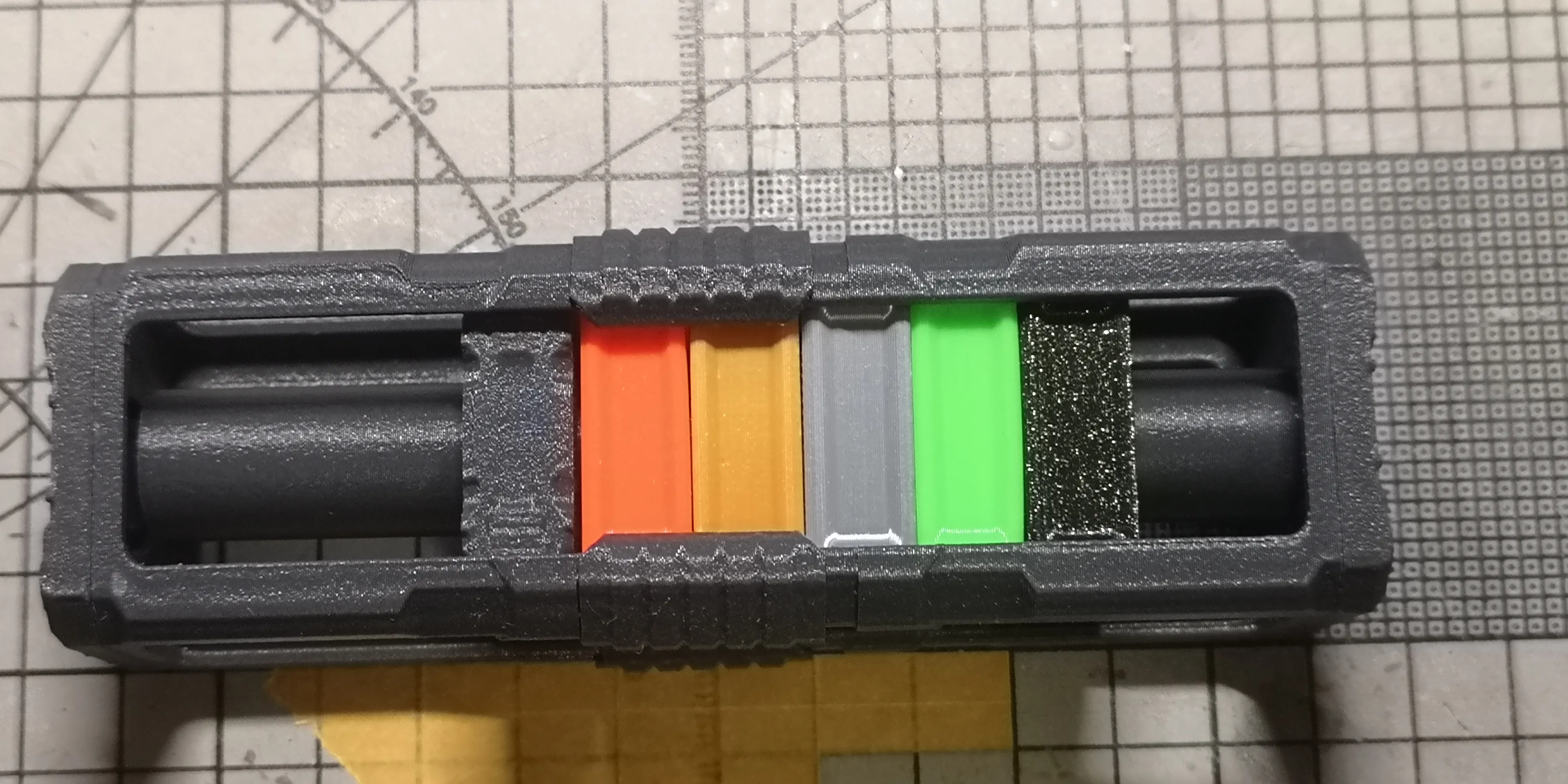 Sci-Fi Color Swatch Case, a modular sci-fi-inspired color swatch holder ...