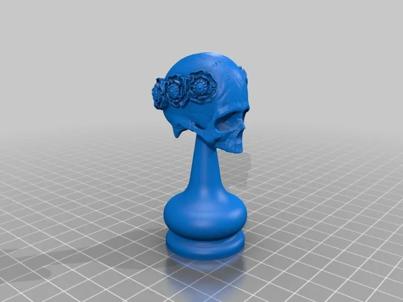 Skull Chess Set Remixed by BaLuCZ - MakerWorld