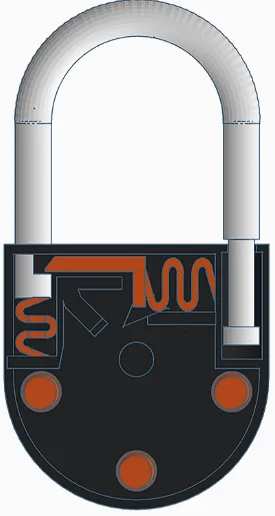 100% 3D Printed Pad Lock (padlock) by HitMxrker85 MakerWorld: Download ...