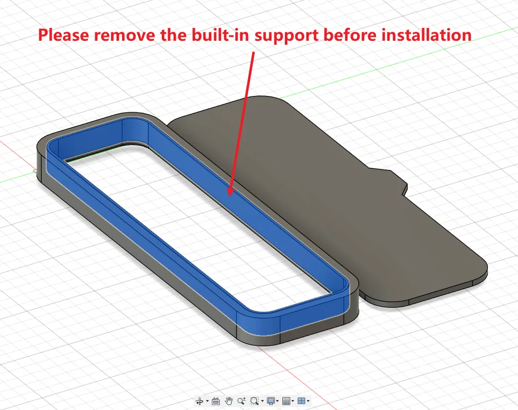 P1P/P1S screen cover by 草台班子 MakerWorld: Download Free 3D Models