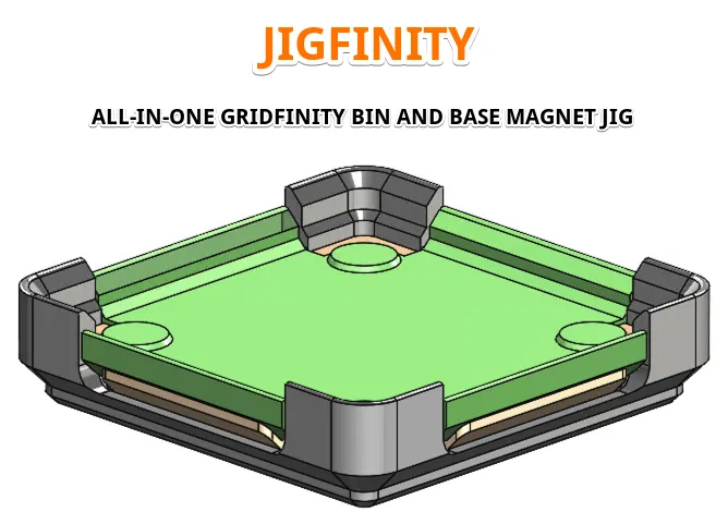 JIGFINITY: Gridfinity Bin + Baseplate Magnet Jig by robosquiggles ...