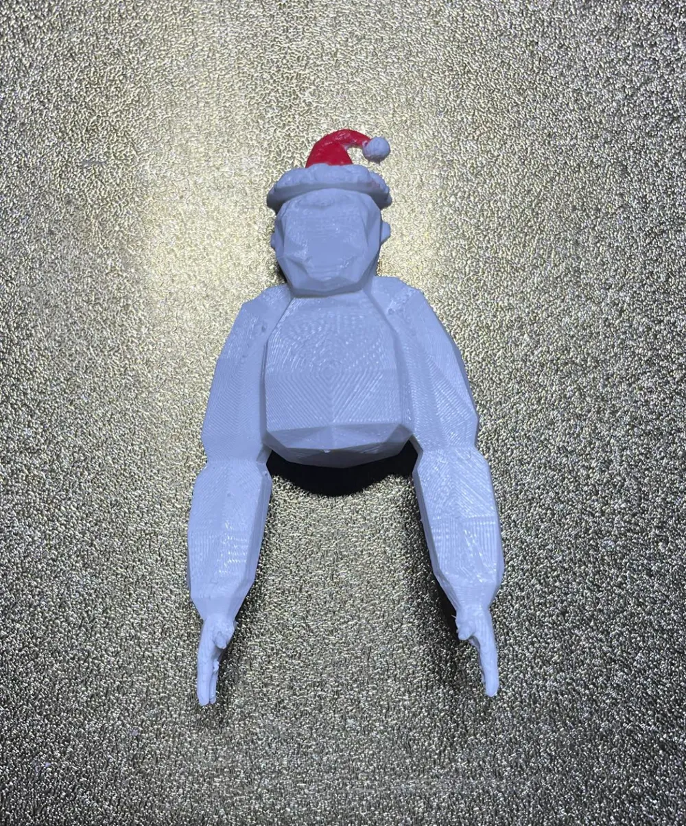 Gorilla tag with Santa hat by Phoen1x MakerWorld: Download Free 3D Models