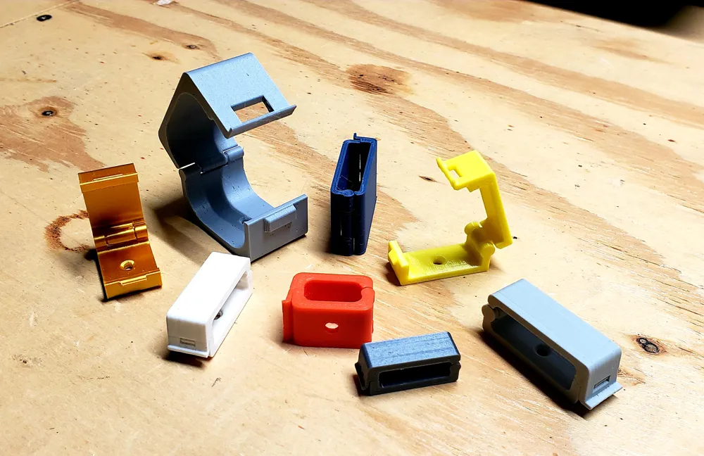 Parametric Cable Clip Hinge (Print in Place & F3D) - Free 3D Print ...