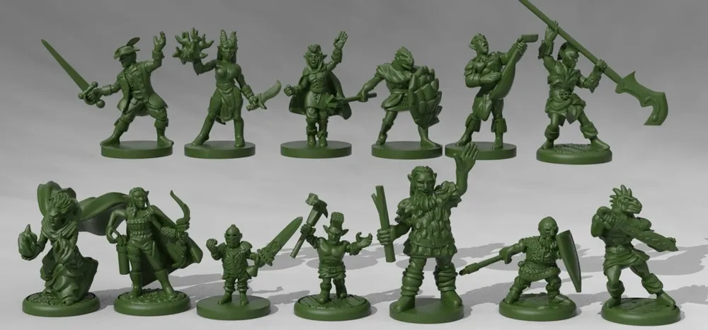 Female pirate mimic miniature dnd 28mm - Free 3D Print Model - MakerWorld