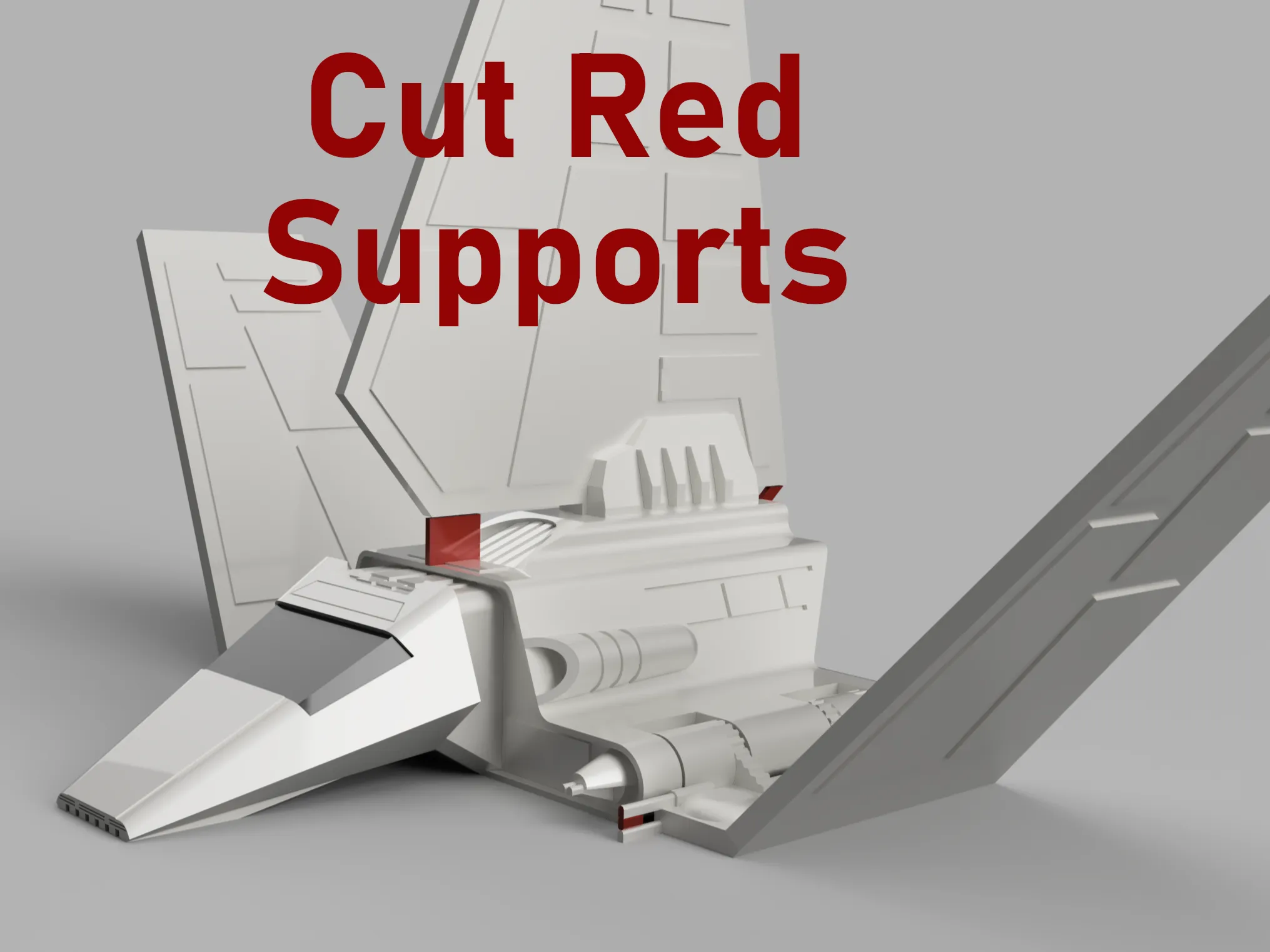 High Detail Big Imperial Lambda Shuttle Fold Wings by DjangoCashflow ...