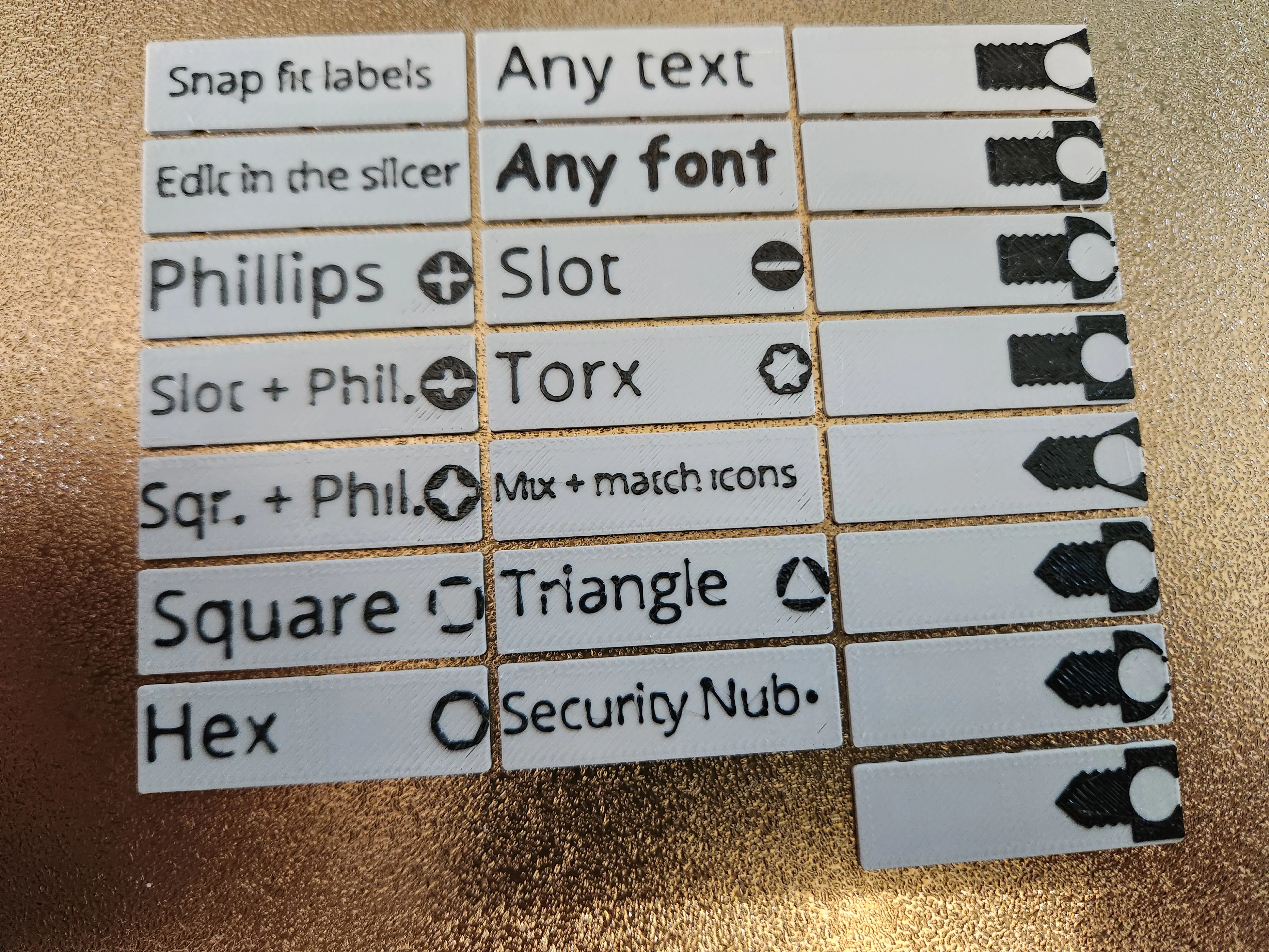Cullenect Swappable Labels for Gridfinity and More by Cullen J Webb ...