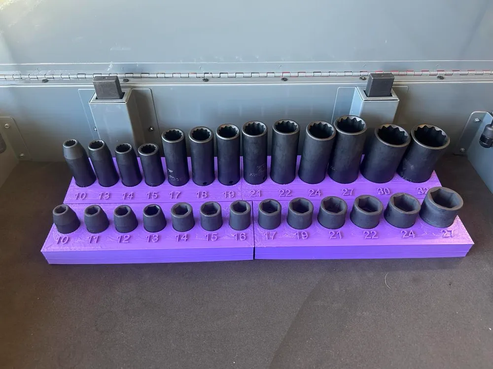 Metric Harbor freight impact socket holder by ceejkay - MakerWorld