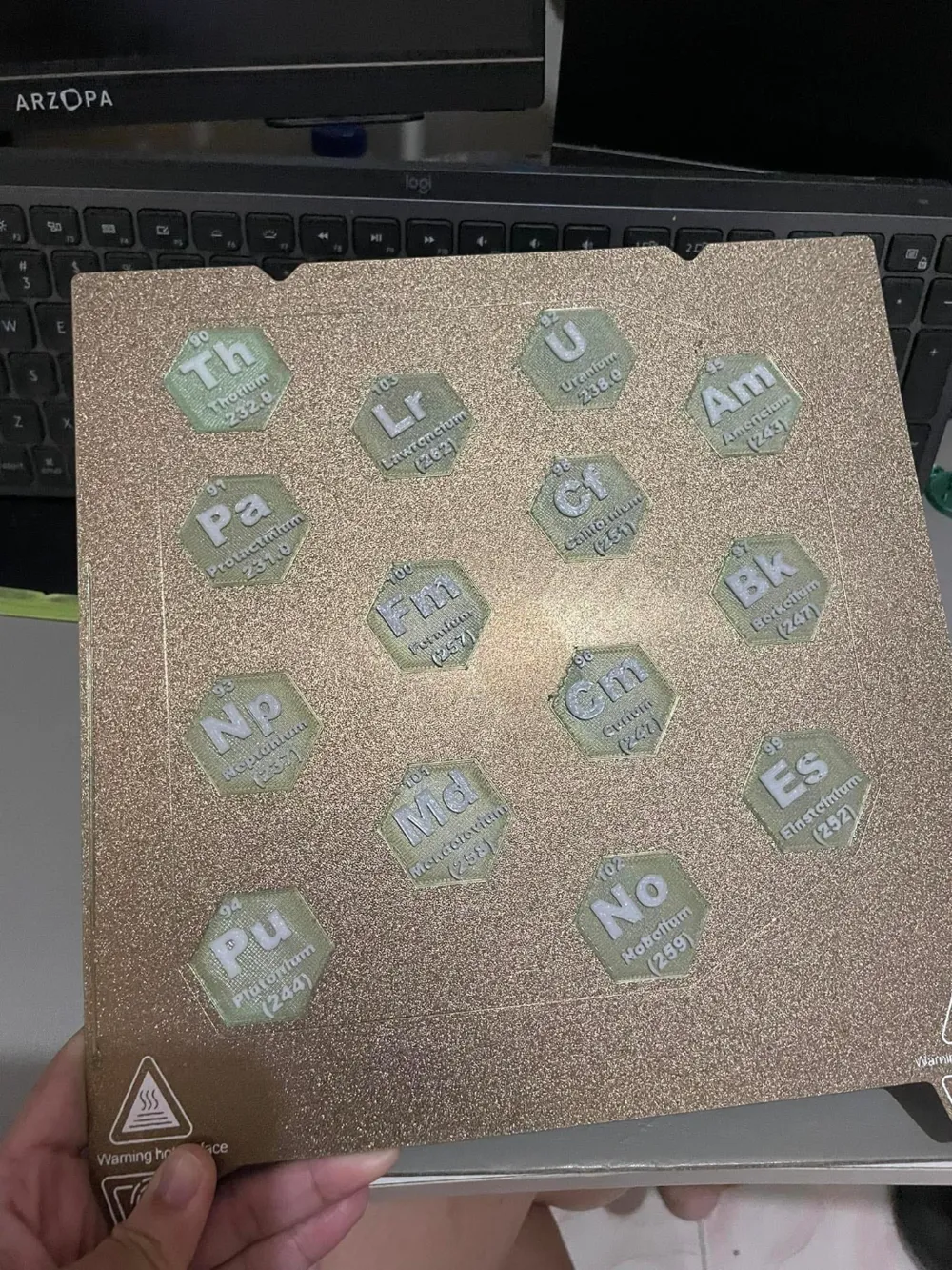 Periodic Table of Elements Complete - 118 Elements by 3D Proto Print ...