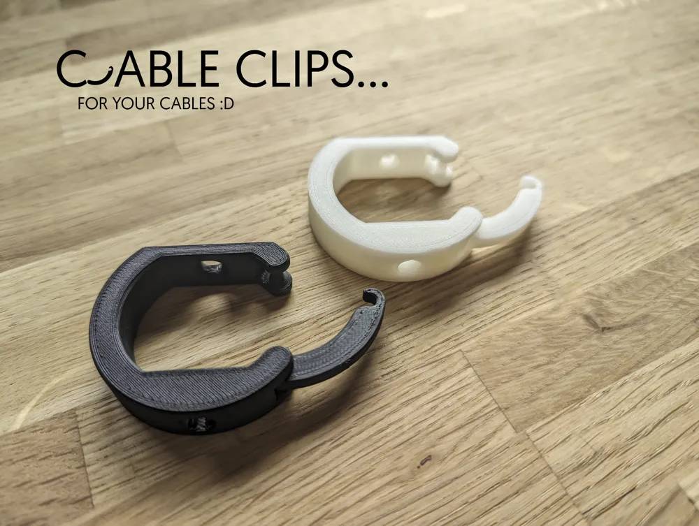 Under Desk Cable Clip Organiser by r4nd0m42 - MakerWorld