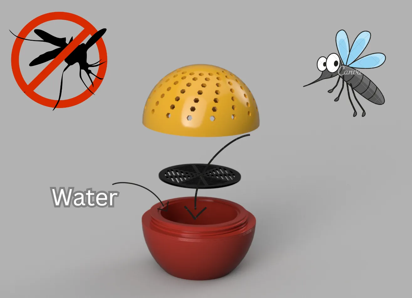The Mosquito Trap Sphere by LemonArts MakerWorld: Download Free 3D Models