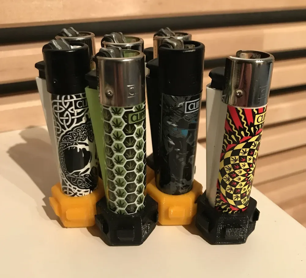 Clipper lighters modular support by vegruz - MakerWorld