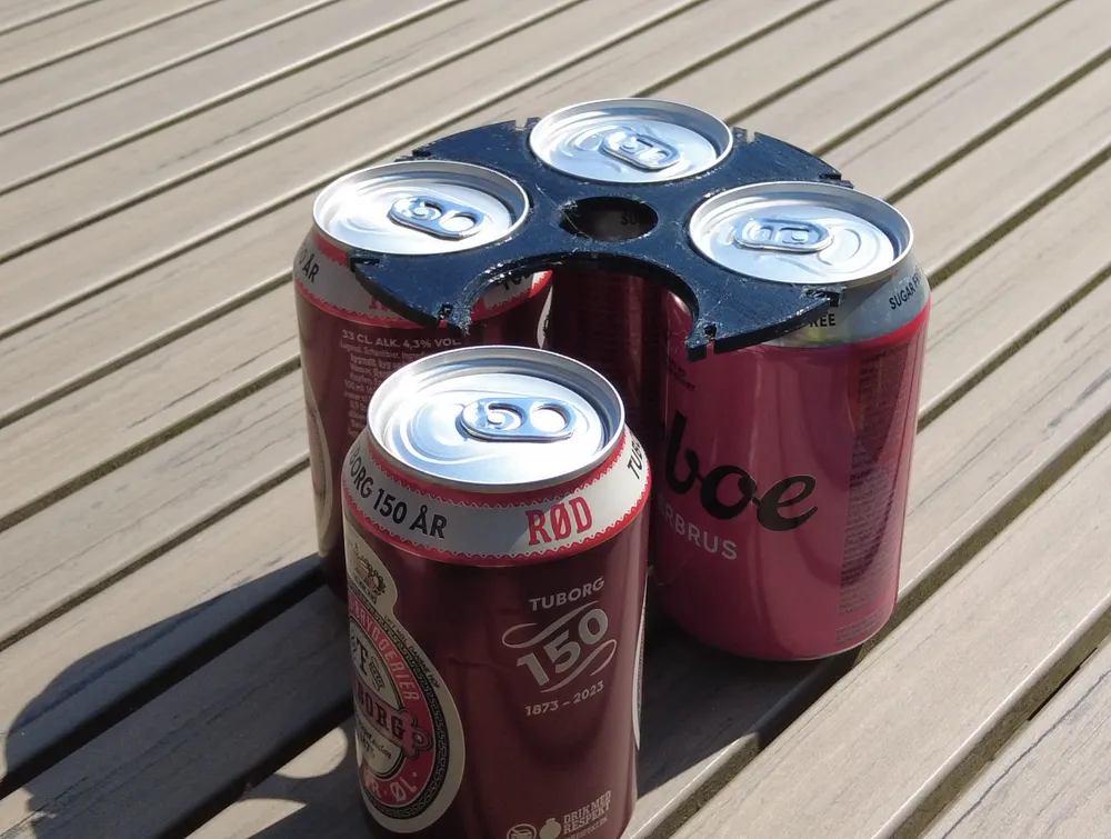 Can holder for 4 or 6 cans. by tupsyvejle - MakerWorld