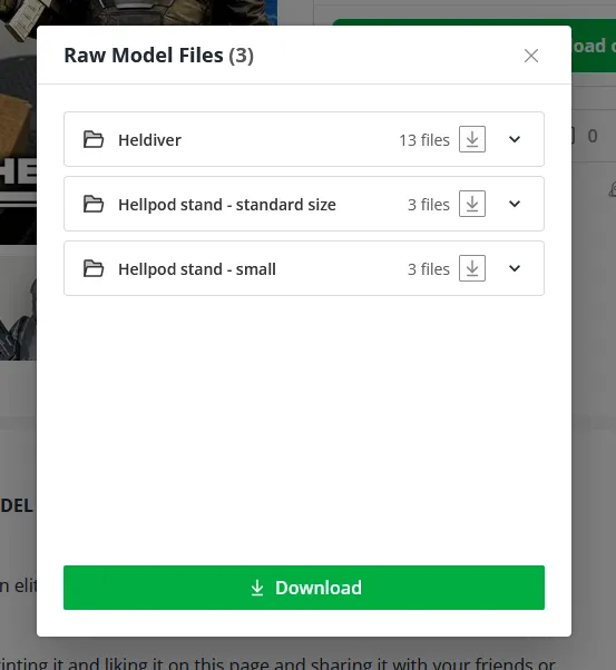 Helldiver figure / statue with Hellpod stand! by BigMikeMW MakerWorld ...