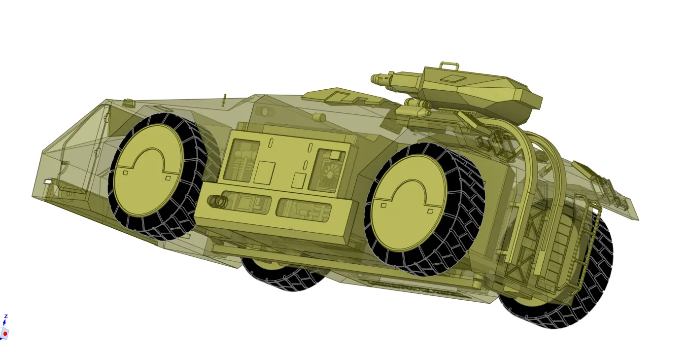 Aliens APC Colonial Marines M577 articulated - Free 3D Print Model ...