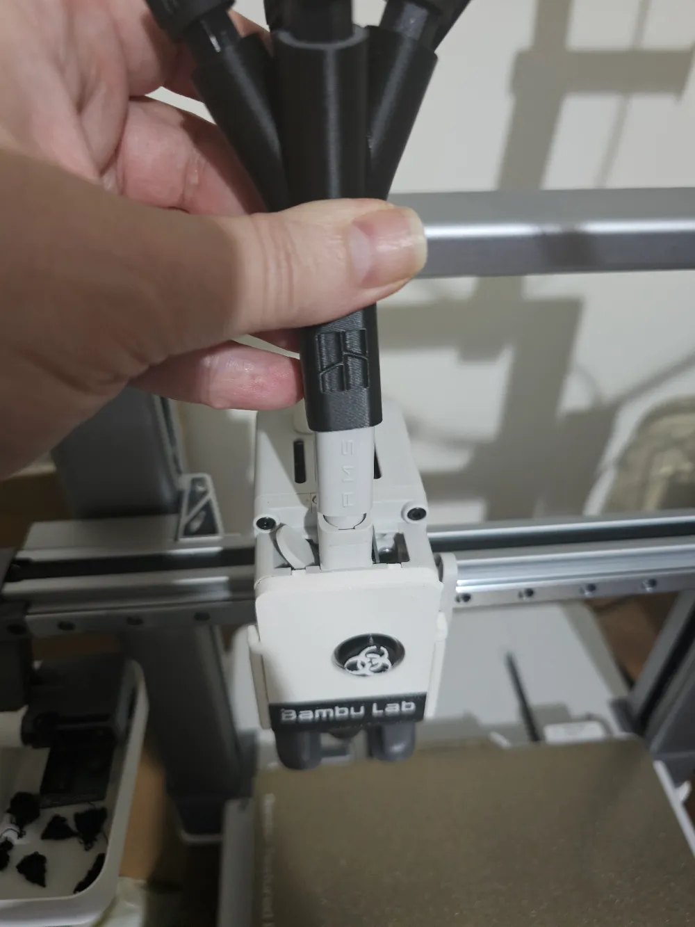 a1 / a1 mini Ams lite filament hub 5 in 1 / 5 way - Free 3D Print Model ...