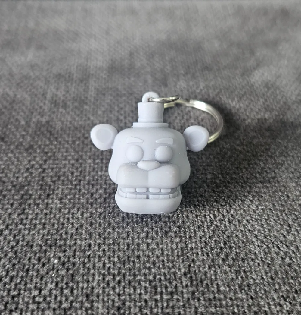 FNAF - FREDDY HEAD POP KEYCHAIN by Taymor - MakerWorld
