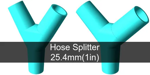 Vacuum hose Y connector splitter Remixed by ostat - MakerWorld