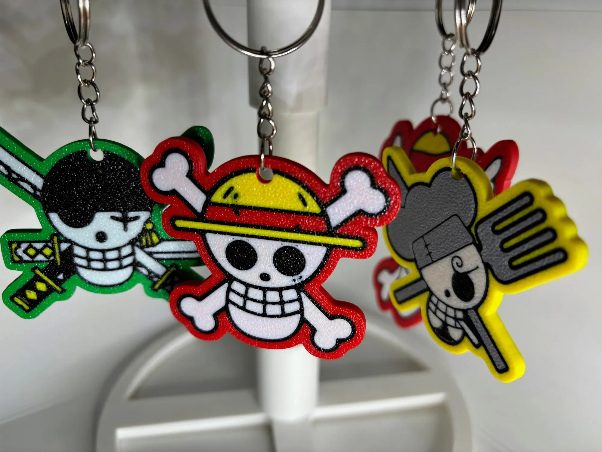 One Piece Keychain - Brook, Franky, Jinbe by Peter the printer - MakerWorld