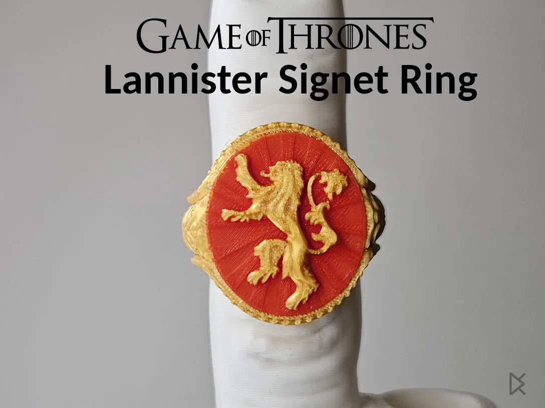 House Stark Ring Signet - Game of Thrones by Alchemic Matter - MakerWorld