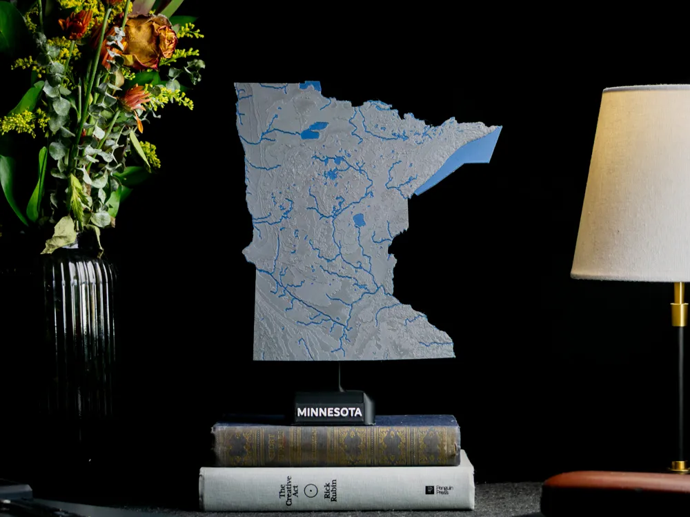 Minnesota, USA (MN) Topographic Map by Anson Liu MakerWorld: Download ...