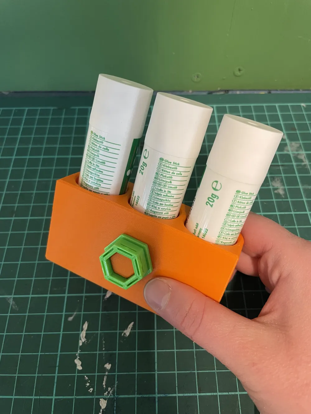 Glue stick holder, Honeycomb Storage Wall Remixed by nazliQ - MakerWorld