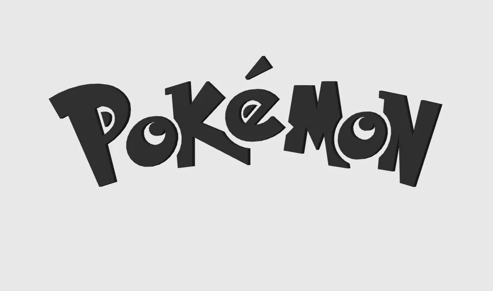 Pokémon logo - Free 3D Print Model - MakerWorld
