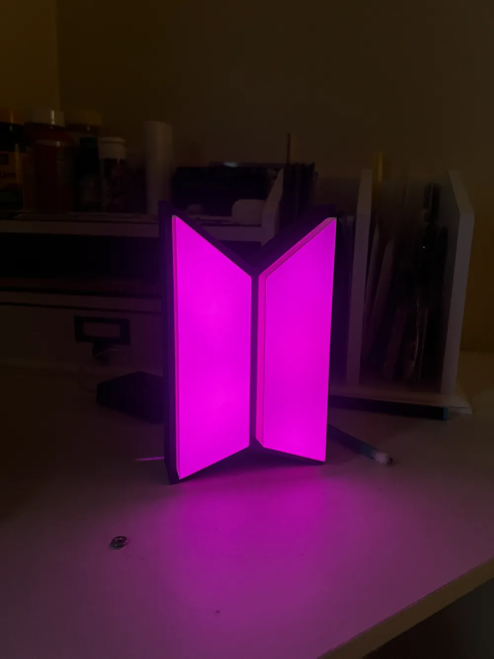 LED Sign - BTS Logo by MatchaJCMakerWorld: Download Free 3D Models