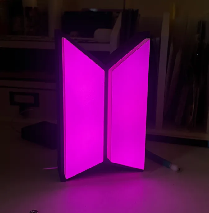 LED Sign - BTS Logo by MatchaJCMakerWorld: Download Free 3D Models