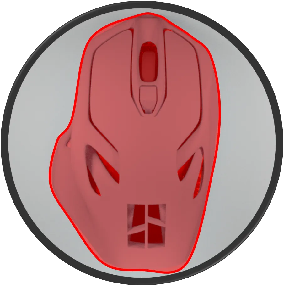 ERGONOMIC + Easy click wireless mouse cover - Free 3D Print Model ...