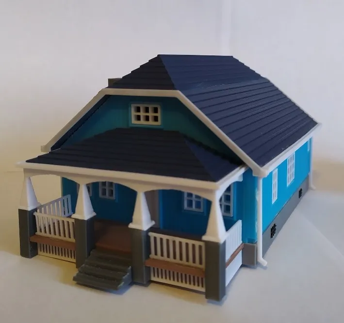 HO Scale Bungalow parts for multicolor Remixed by MrJ - MakerWorld