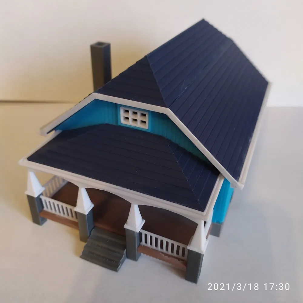 HO Scale Bungalow parts for multicolor Remixed by MrJ - MakerWorld
