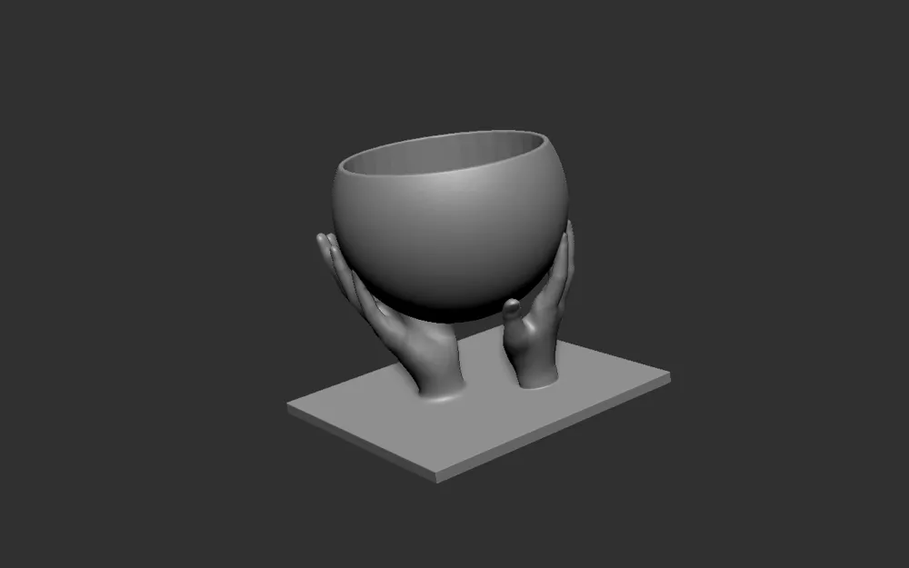 hands bowl by user_1886270460 MakerWorld: Download Free 3D Models