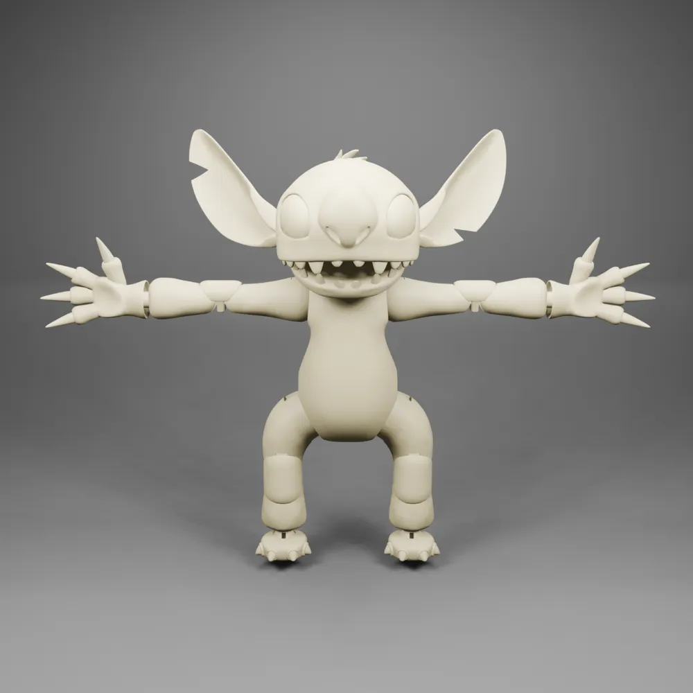 Stitch action figure by Kopros - MakerWorld