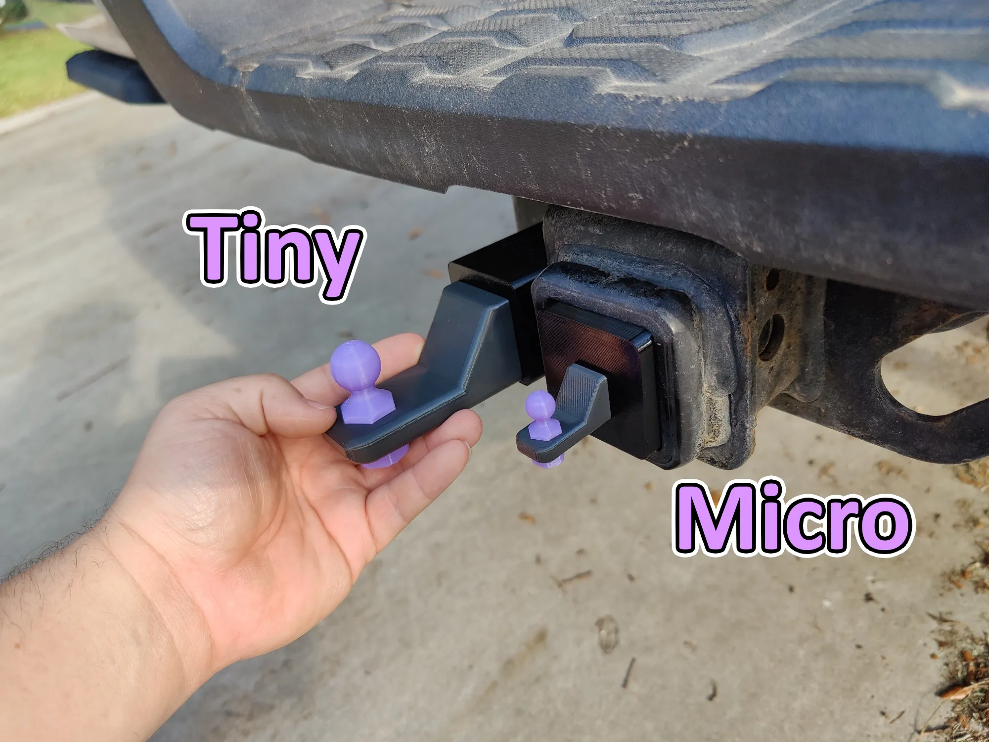 Tiny Trailer Hitch - Free 3D Print Model - MakerWorld