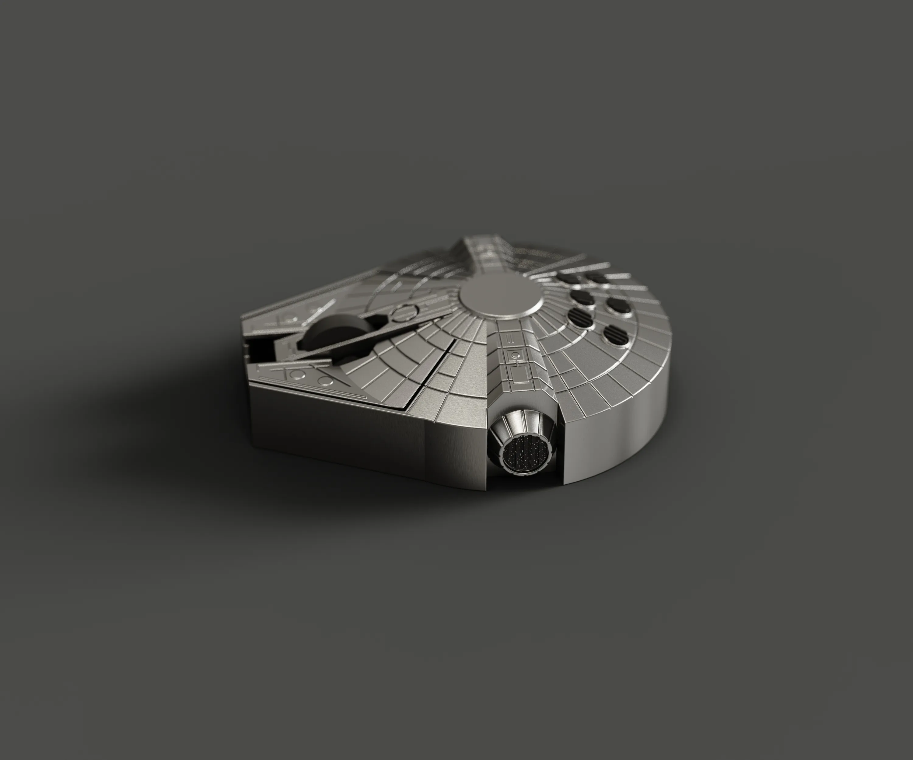 Millennium Falcon Wireless Mouse - Free 3D Print Model - MakerWorld