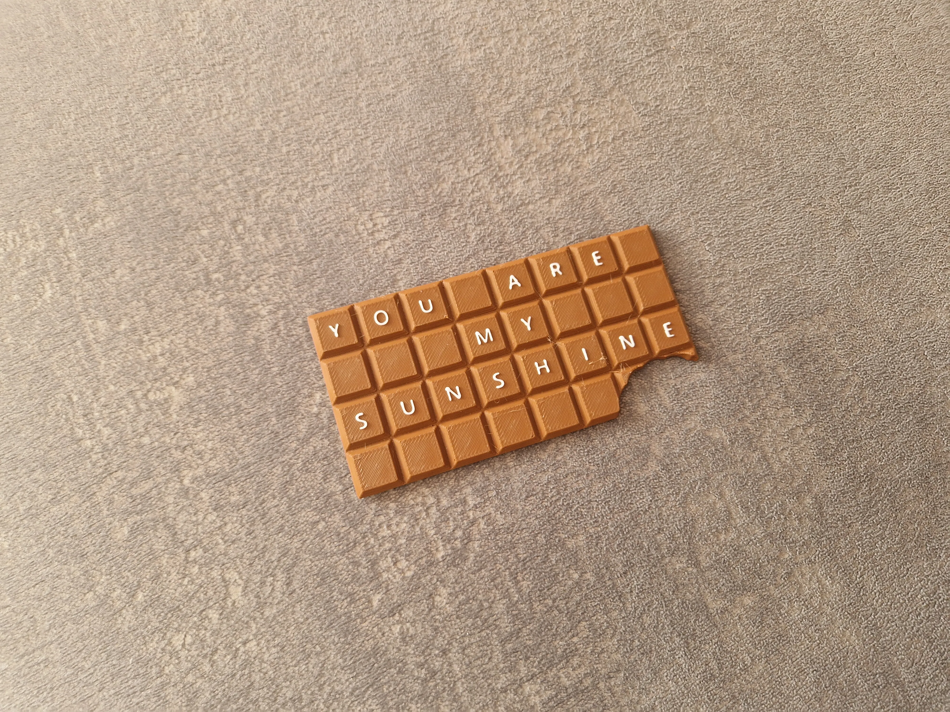 Fully Personalized Chocolate Bar - Free 3D Print Model - MakerWorld
