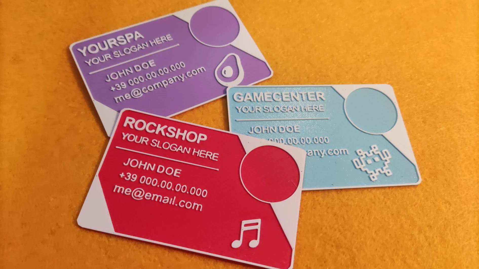 Parametric business card - Free 3D Print Model - MakerWorld