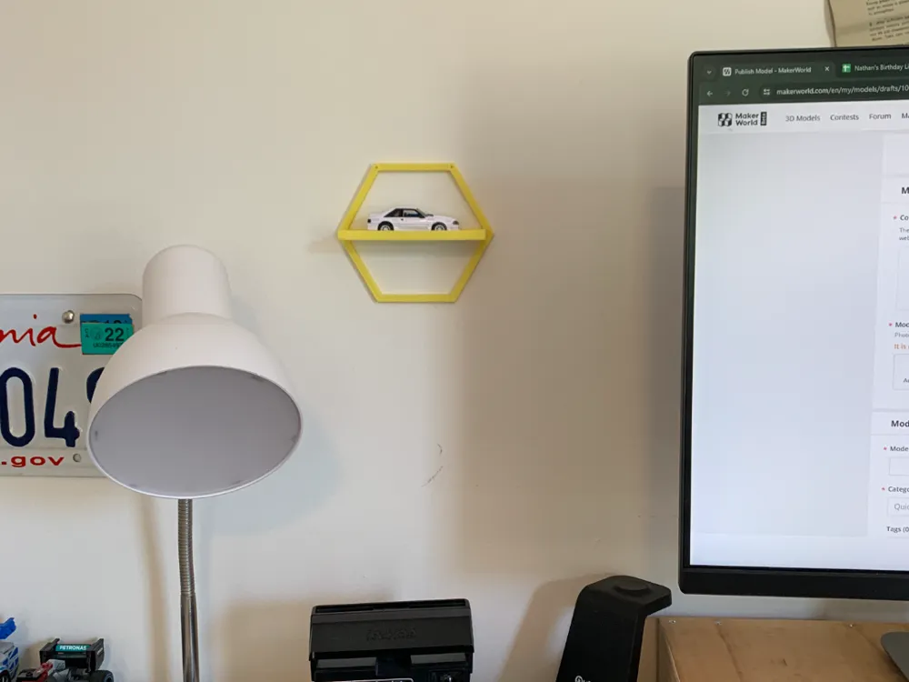 1:64 Model Car Wall Display by Byte-sized Stem - MakerWorld