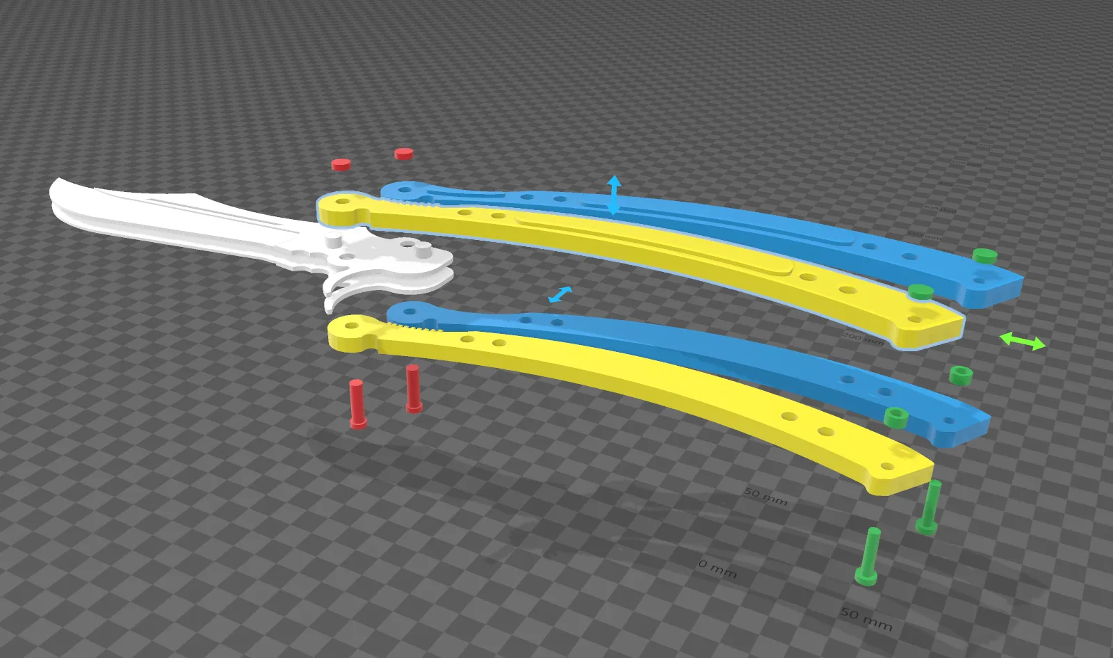 Counter Strike 2 (CS2) Butterfly Knife - Free 3D Print Model - MakerWorld