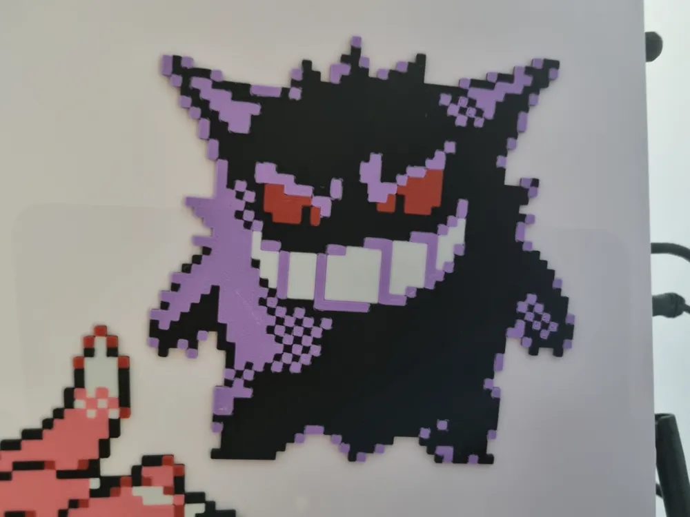 Gengar Pixel Art - No AMS Required! by MudkipDoom - MakerWorld