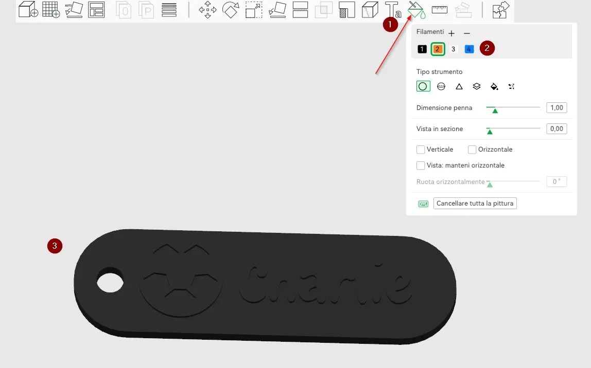 Keychain with icons and text customizable by WindyEle MakerWorld ...