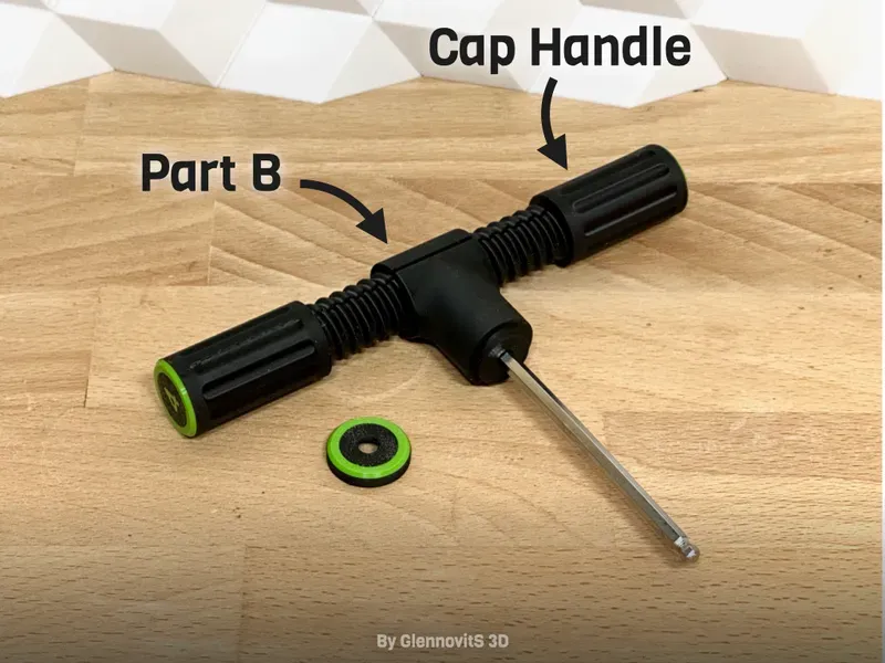 Hex-key T-Handle Set (metric - customize tools) - Free 3D Print Model ...