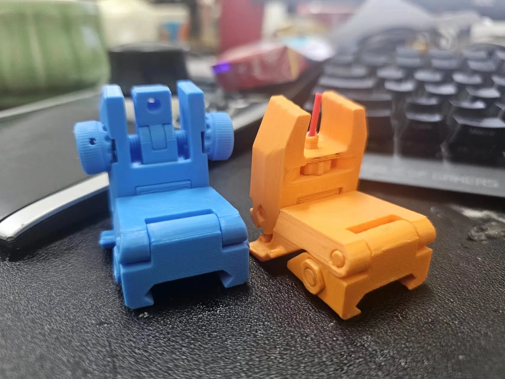 Folding adjustable iron sights set折叠可调机械瞄准器套装 Remixed by 补补觉去 ...