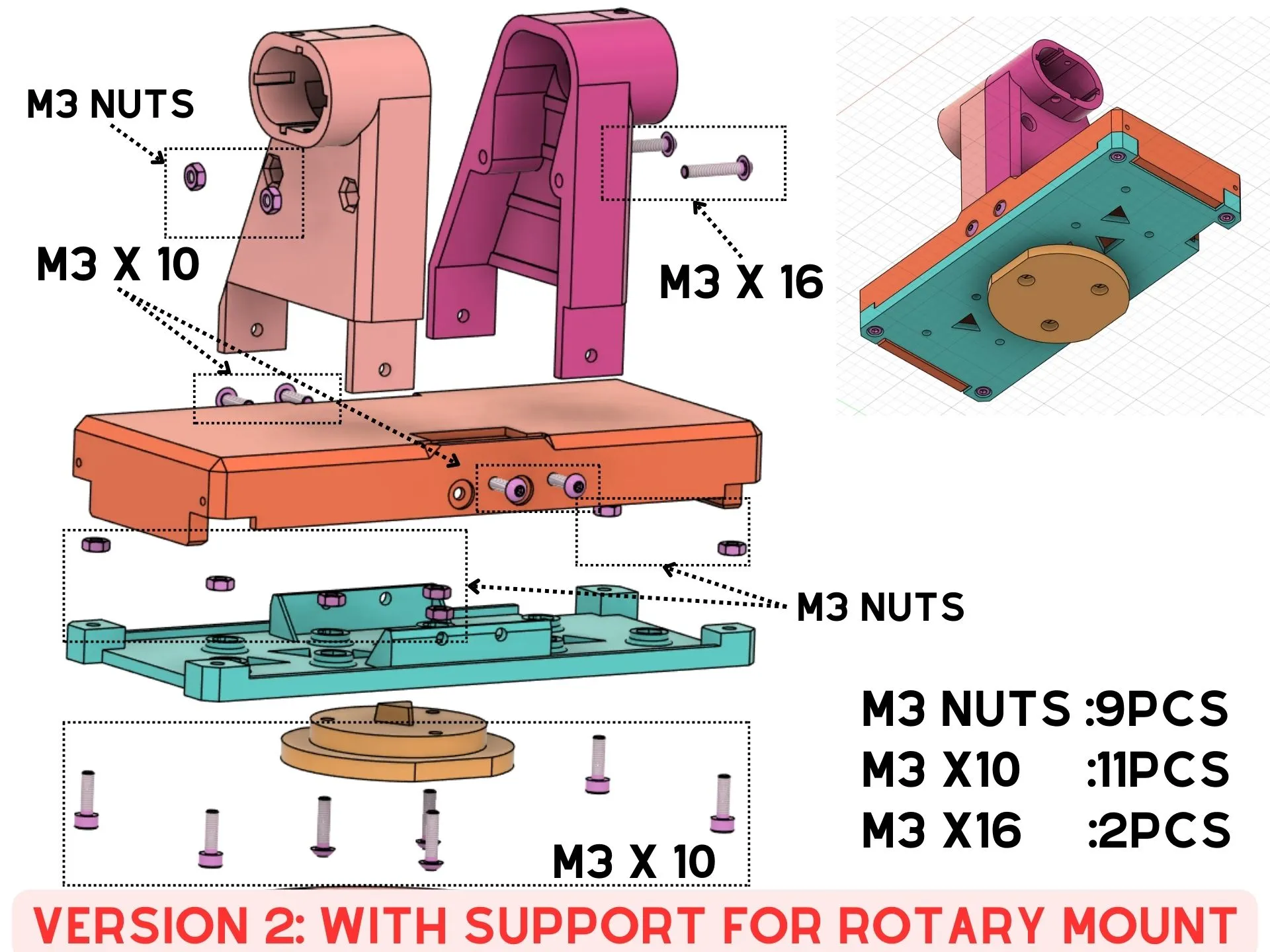AMS Lite Feeder Compacted Mod Wall and Top Mount - Free 3D Print Model ...