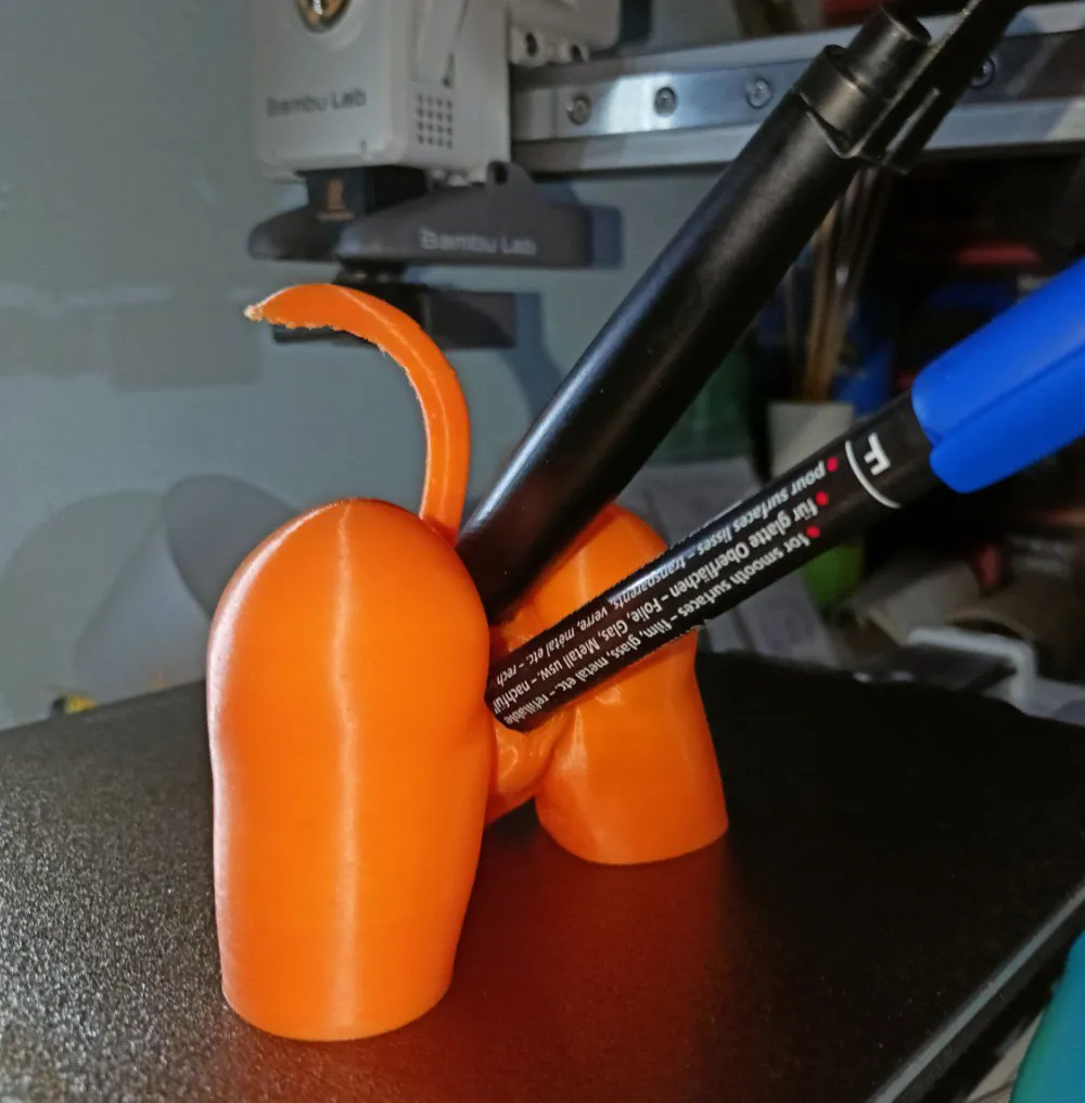 Feline Cat Furry Double Pen Holder NSFW by Alegiro - MakerWorld