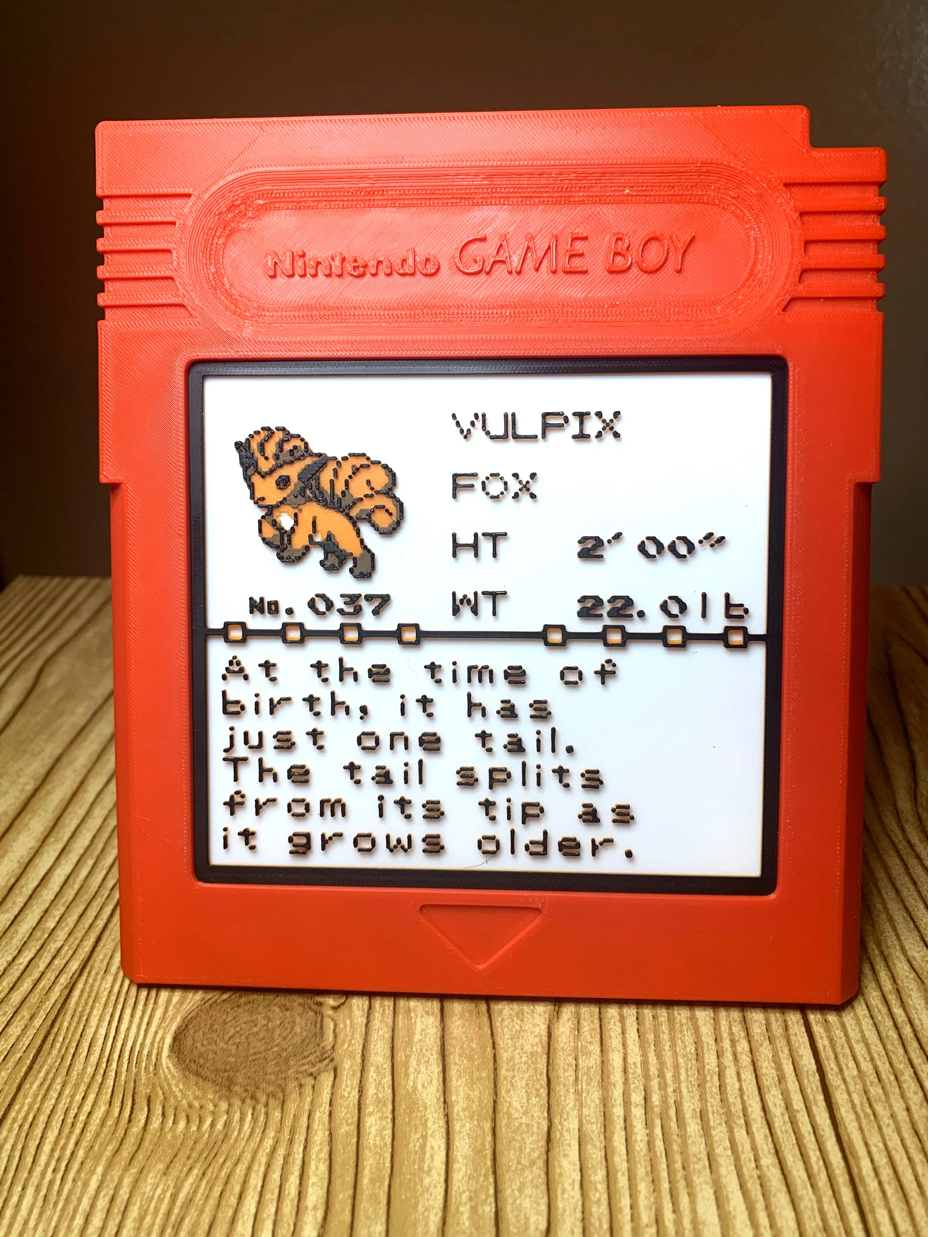 Pokemon Pokedex Vulpix by CraftyFox3D MakerWorld: Download Free 3D Models