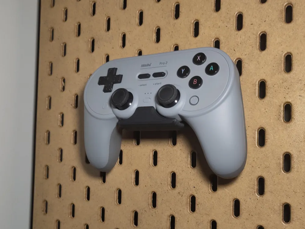 IKEA SKADIS 8BitDo Pro 2 Controller Holder Remixed by orax MakerWorld: Download Free 3D Models